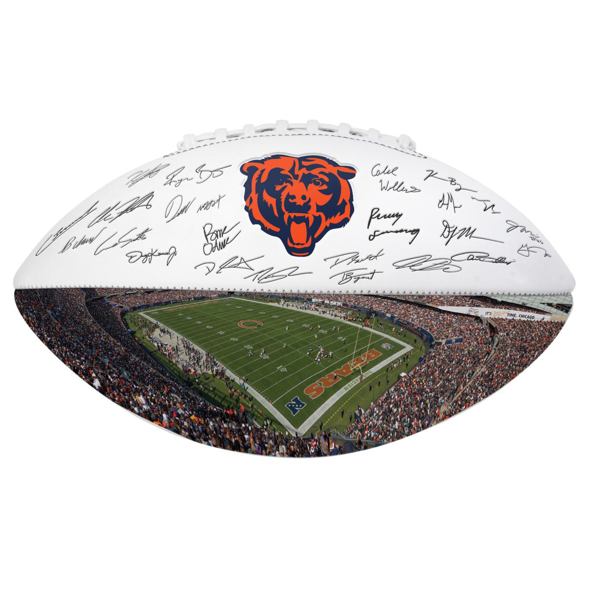 Officially Licensed NFL 2025 Autograph Football by Logo Brands - Bears ...