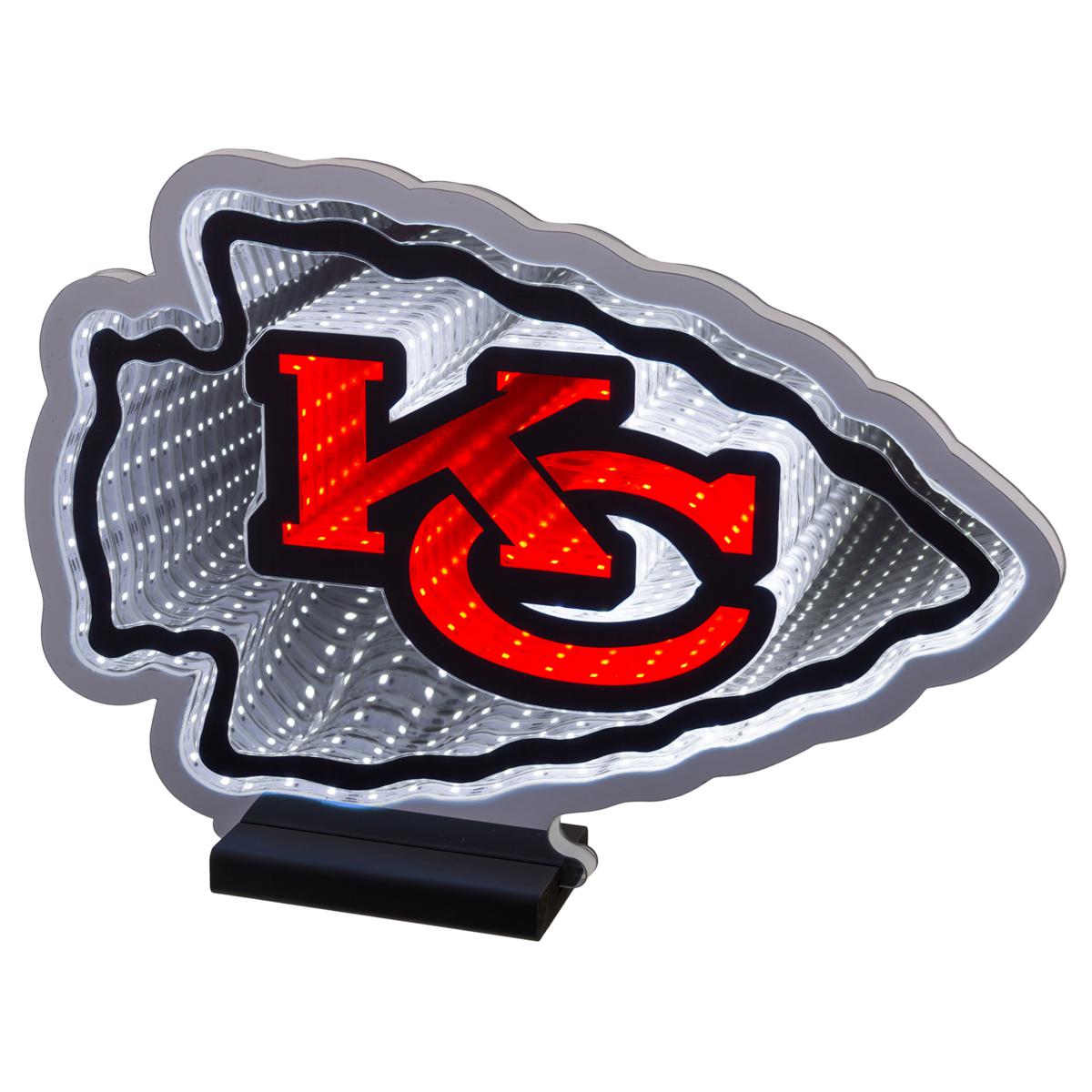 Officially Licensed NFL LED Logo Infinity Light - Chiefs - 23659533 | HSN