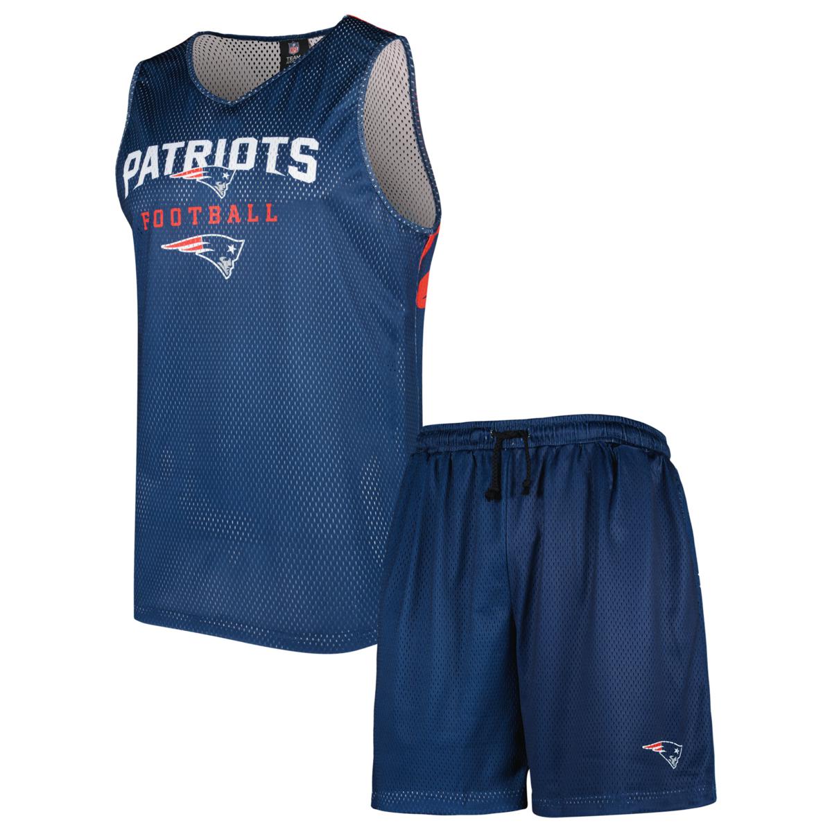 Officially Licensed NFL Men's FOCO Navy Mesh Shorts Set - Patriots ...