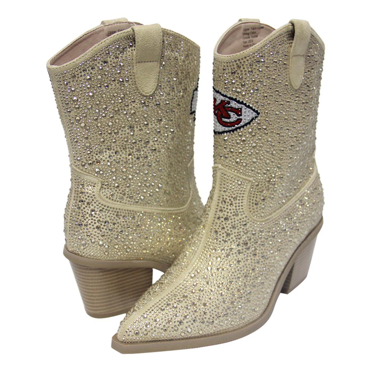 Officially Licensed NFL Team Boot Crystals Boot - Chiefs - 23275661 | HSN