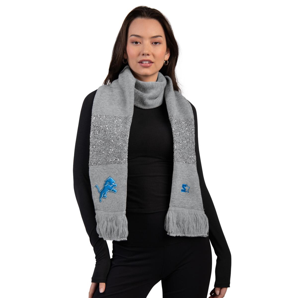 Officially Licensed Starter NFL Rising Star Knit Scarf by Glll - Lions ...