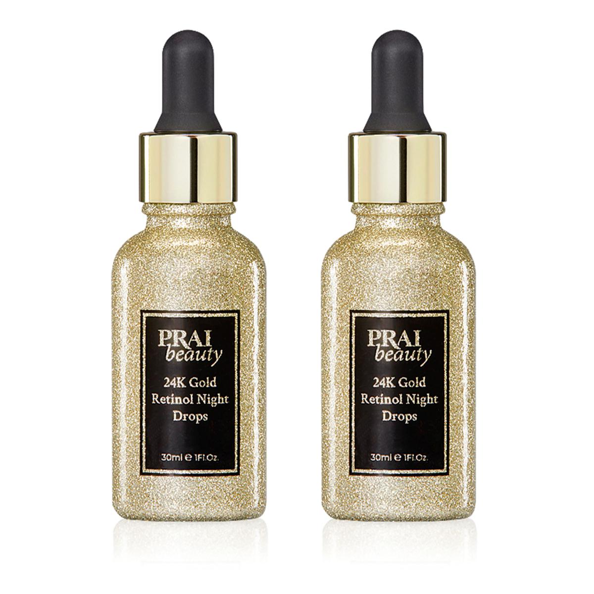 PRAI Beauty 2-pack 1 oz. 24K Gold Retinol Night Drops - 21594049 | HSN