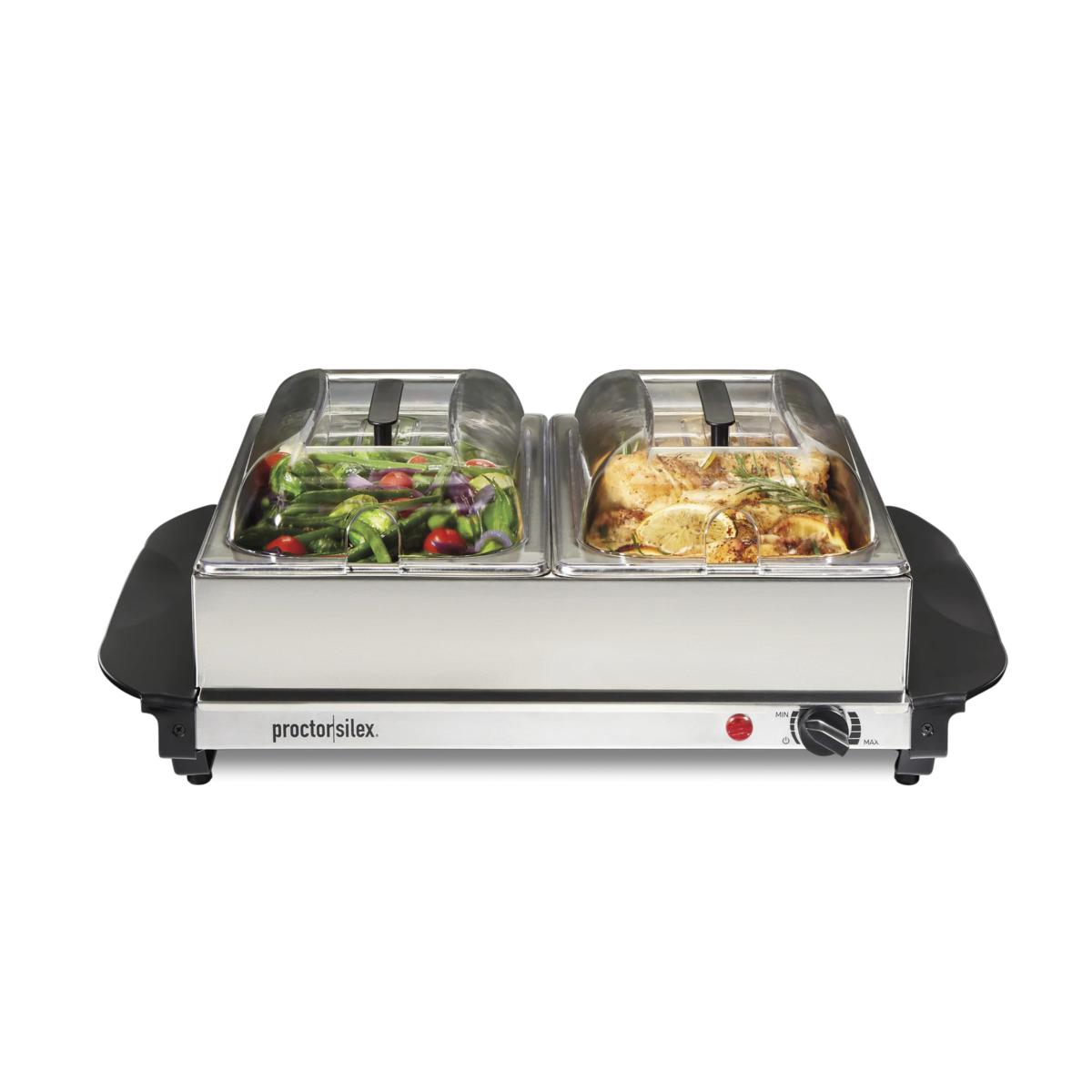 Proctor Silex Stainless Steel Double Buffet Server - 20774774 | HSN