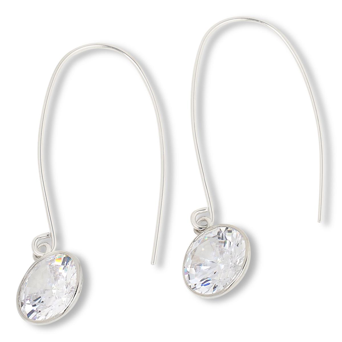 Radiance by Absolute™ 13.16ctw Bezel-Set Round Drop Earrings - 23316021 ...