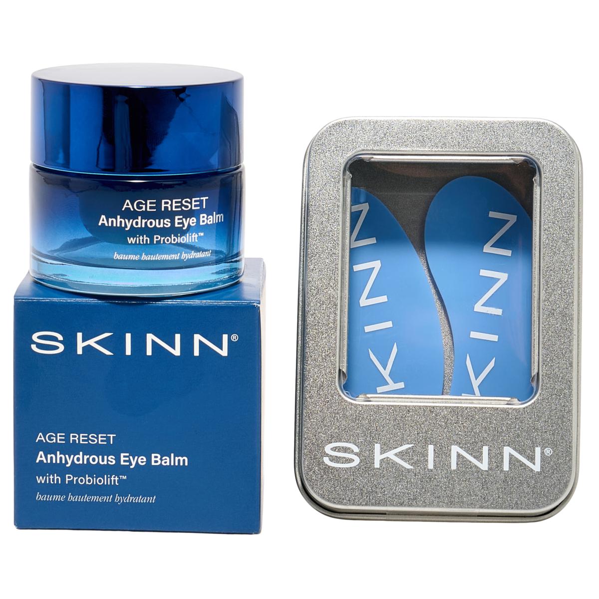 SKINN Age Reset Eye Balm and Eye Patches with Storage Tin - Auto-Ship ...