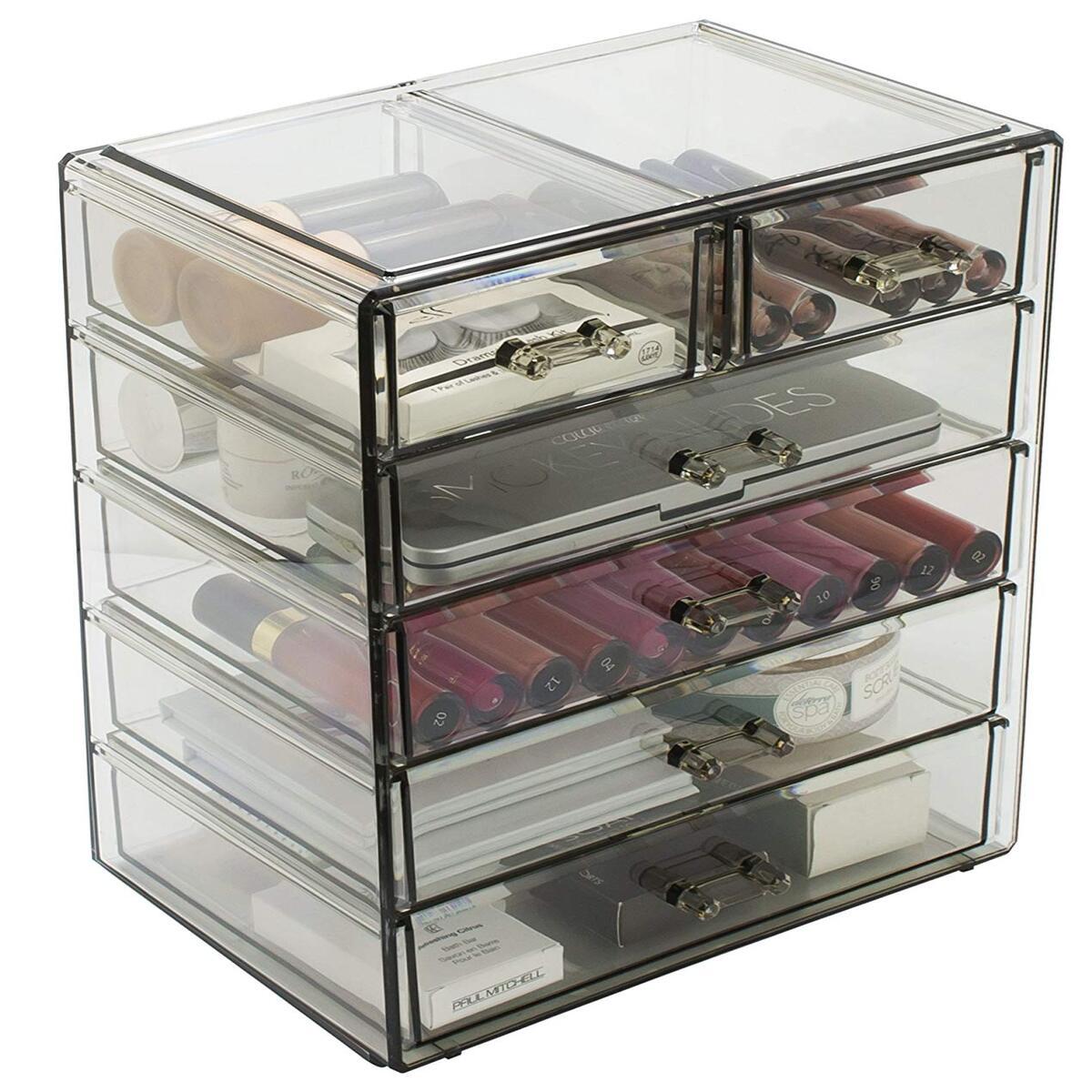 Sorbus Makeup/Jewelry Storage Case w/ 6 Drawers (4 Lg / 2 Sm Drawers ...