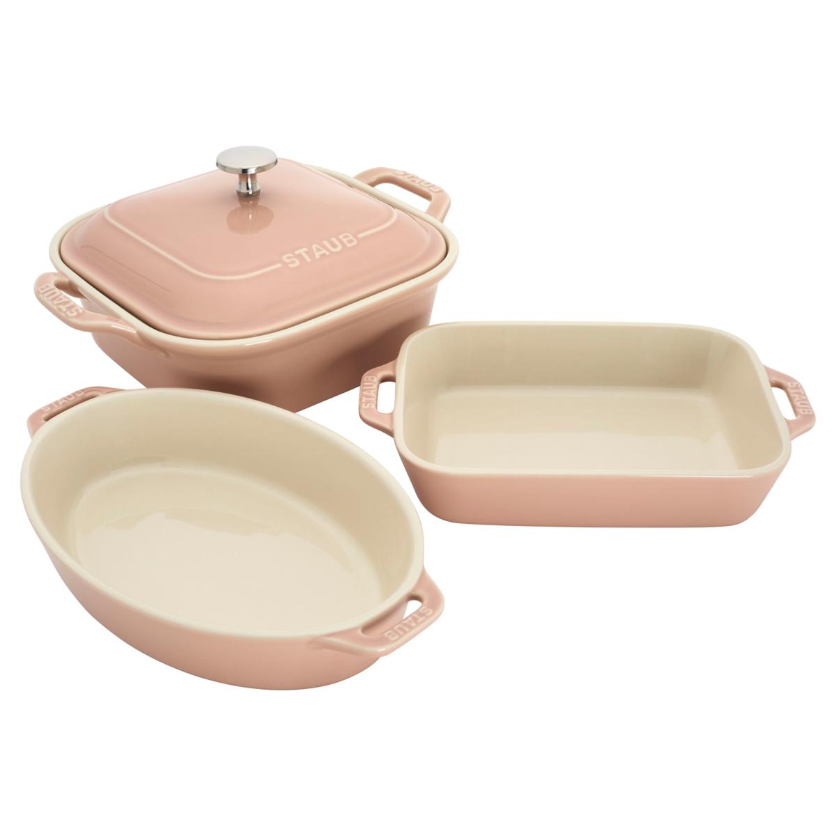 Staub Ceramic 4-pc Mixed Baking Dish Set | HSN
