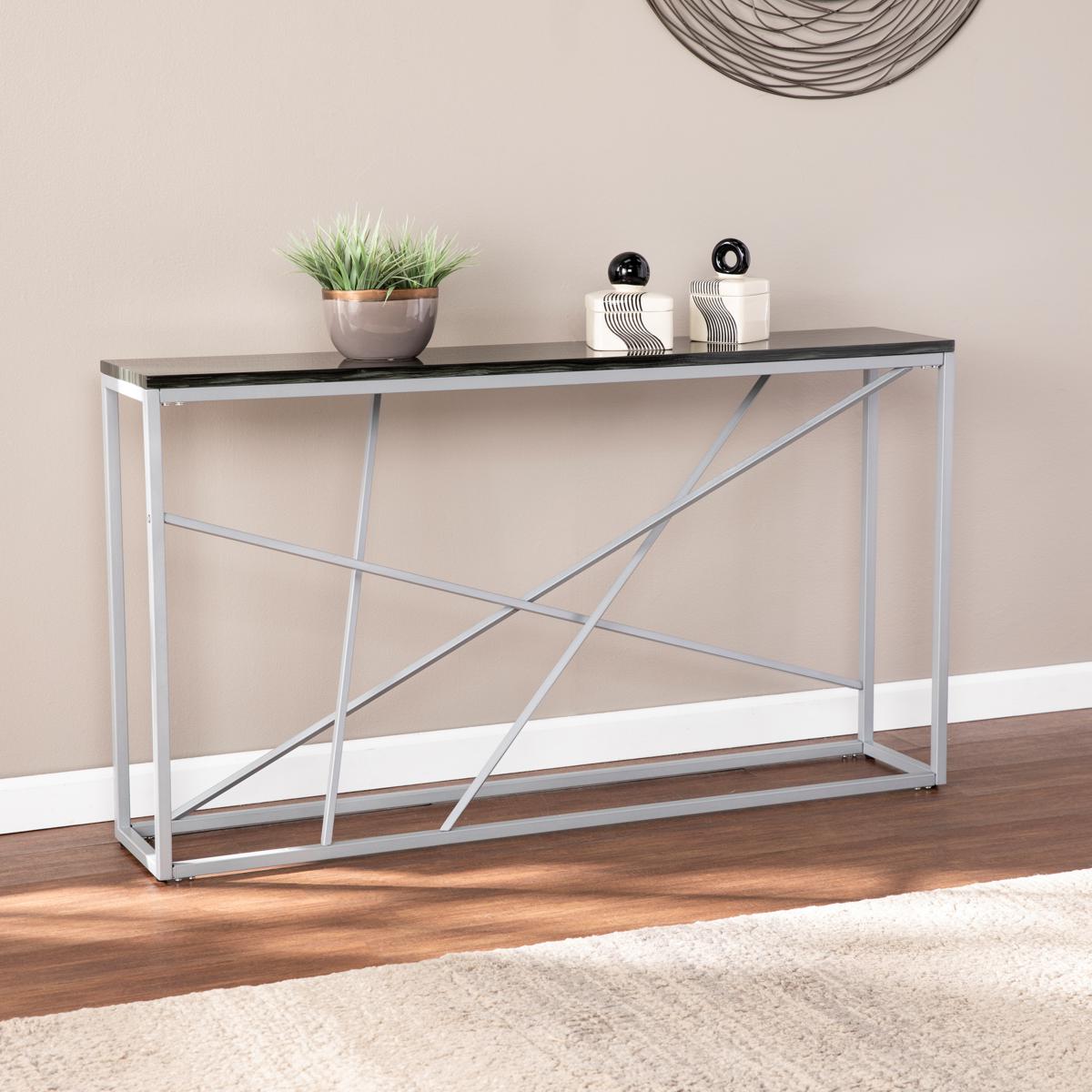 Volare Faux Slate Console Table - 9248278 | HSN